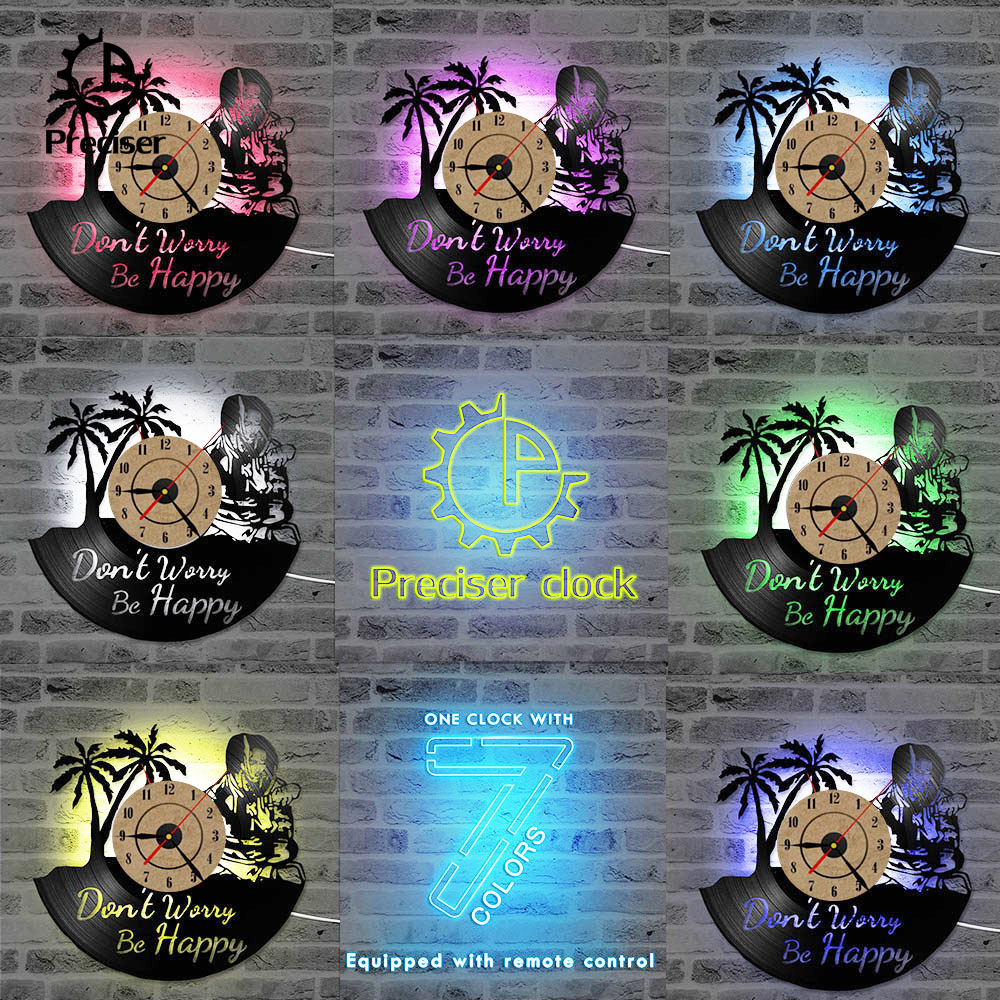 Preciser Creative 3D Wall Clock Vintage Vinyl Record Clock Black CD ...